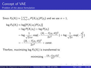 Generative models : VAE and GAN | PDF