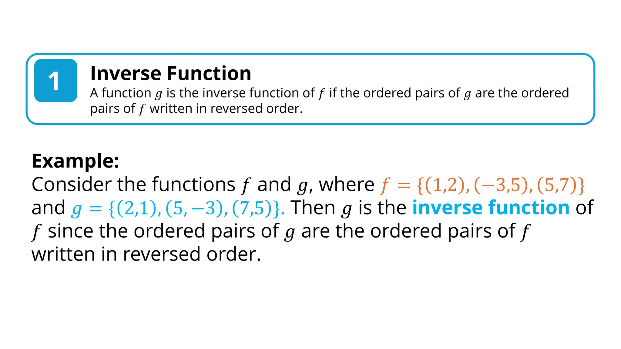 Gen math INVERSE FUNCTION About Grade 11 Sen | PPT