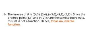 Gen math INVERSE FUNCTION About Grade 11 Sen | PPT