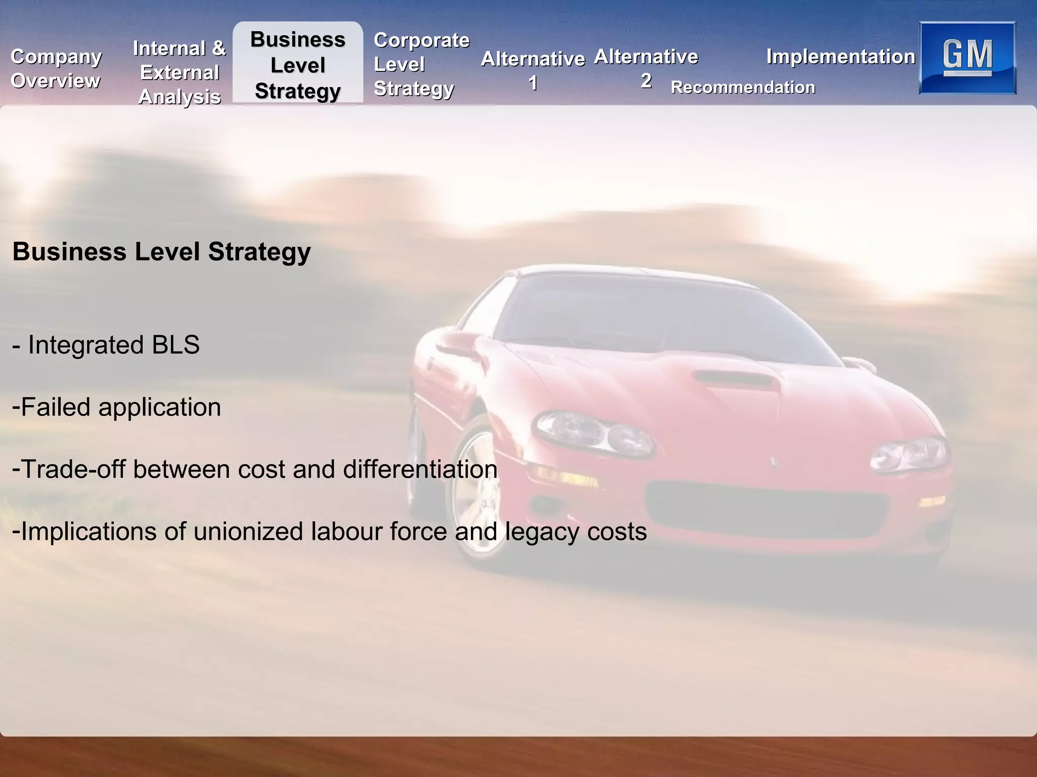 General Motors Case Analysis | PPT