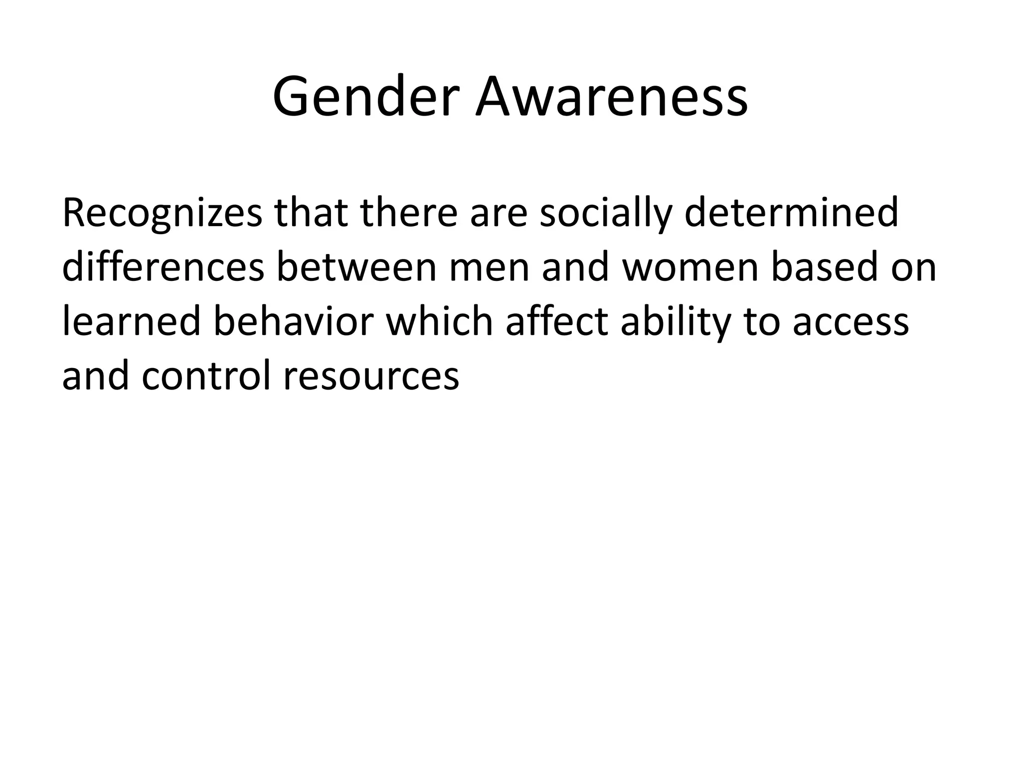 Gender Mainstreaming concepts and approaches | PPTX