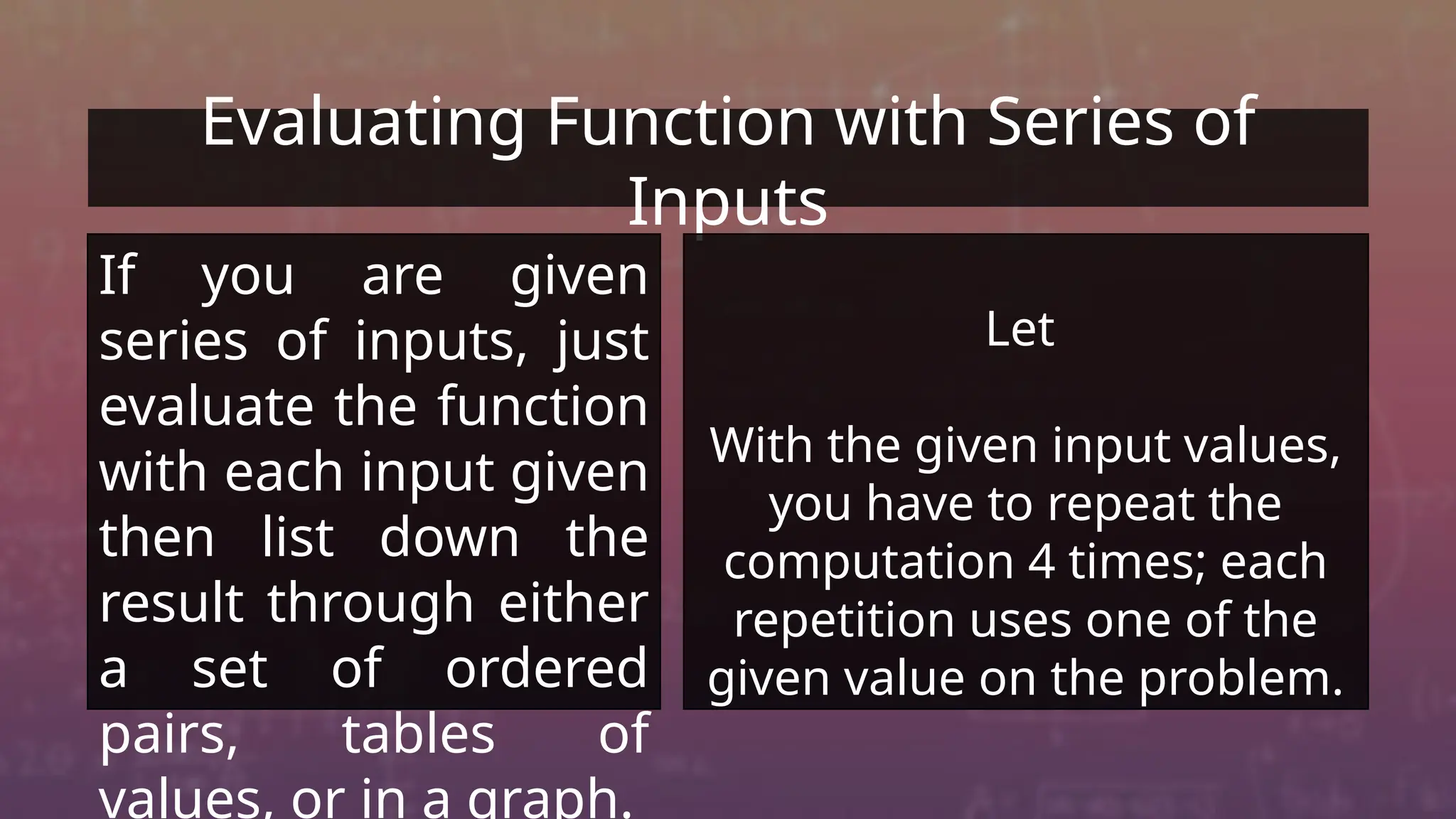 General Mathematics - Evaluating Functions.pptx