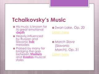 Romantic Period: Nationalism and Tchaikovsky | PPTX