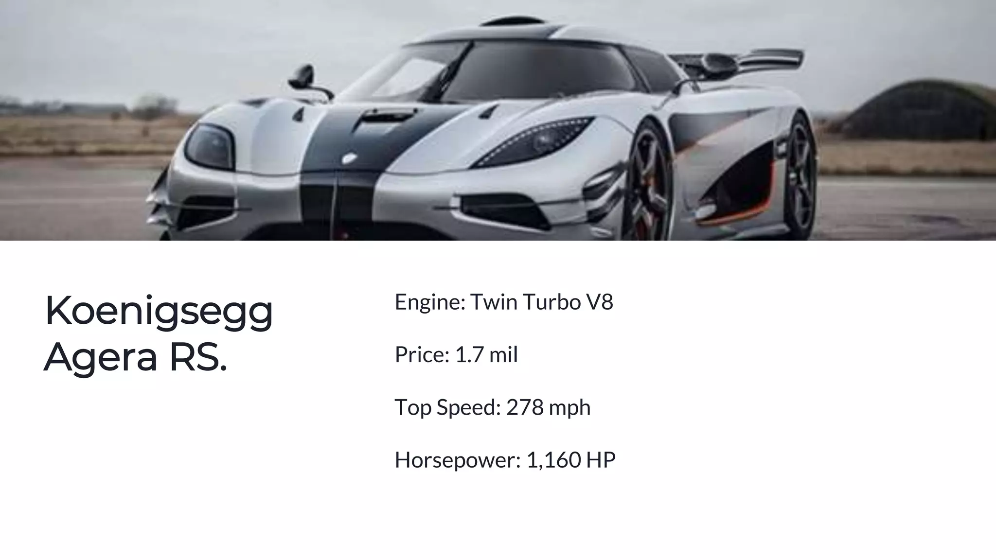 Top 10 fastest cars in the world. | PPTX