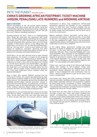 Railways Africa July/Aug 2010 | PDF