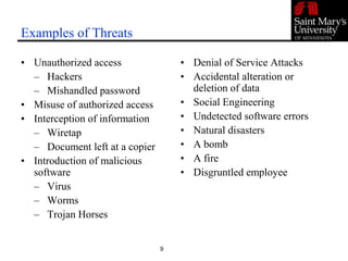 Information Security Discussion for GM667 Saint Mary's University of MN ...