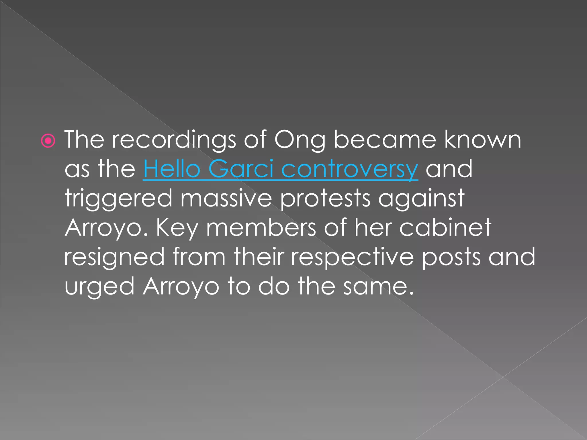 Gloria Macapagal Arroyo | PPTX