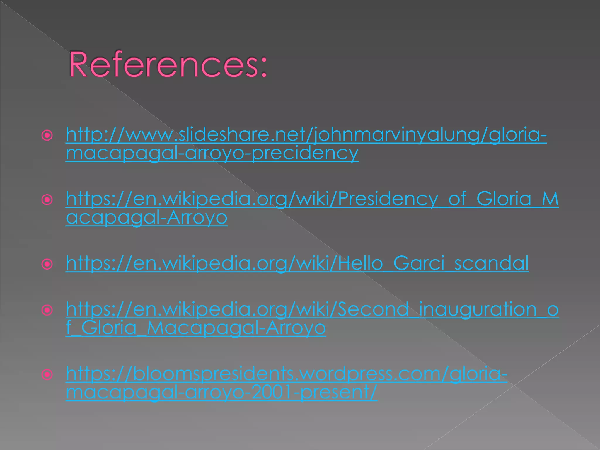 Gloria Macapagal Arroyo | PPTX