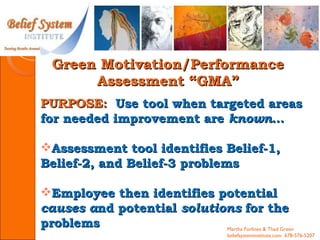 Green Motivation Assessment | PPT