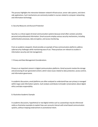 Gmail Accounts and Email Communication Architecture: An Academic Study of Digital Communication ...
