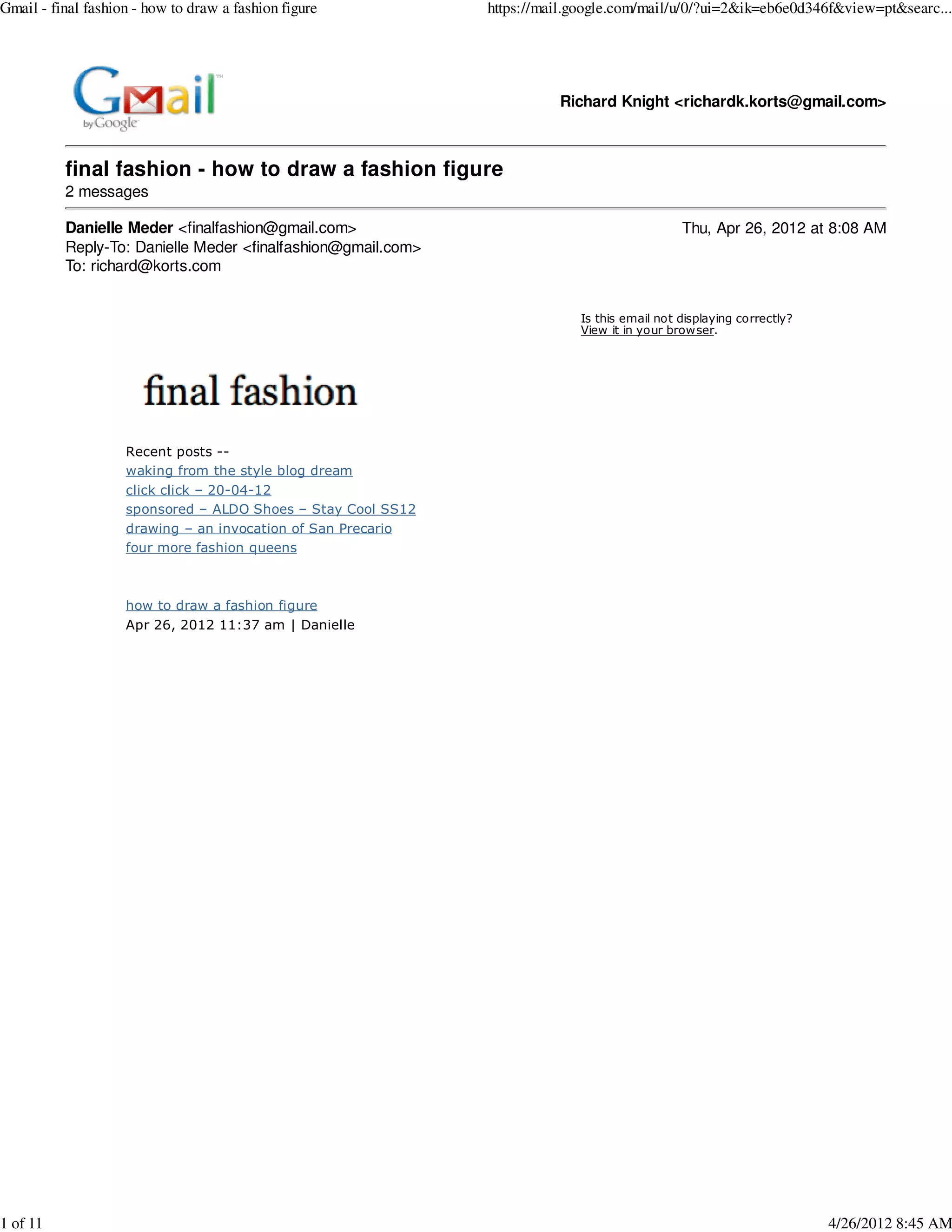 Gmail final fashion - how to draw a fashion figure | PDF