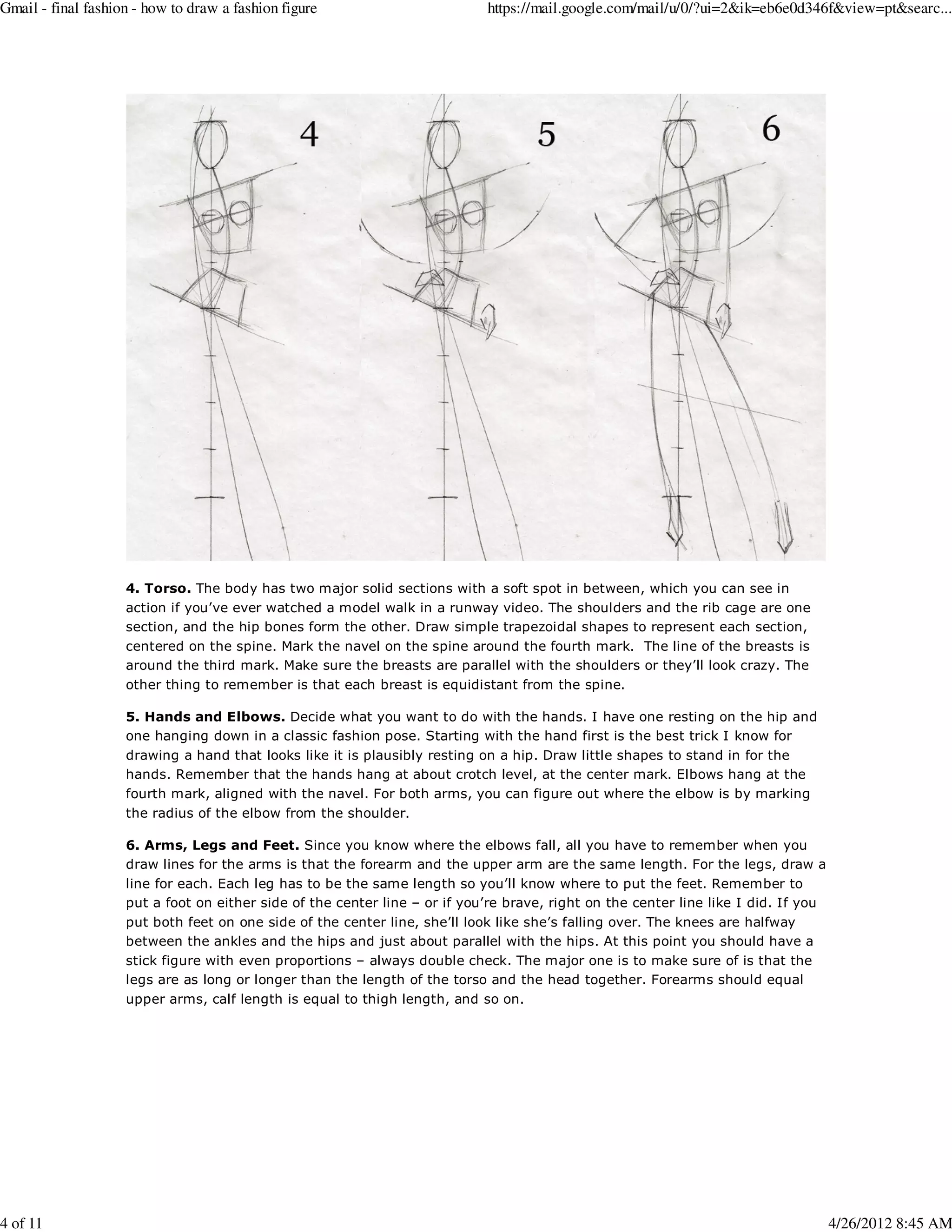 Gmail final fashion - how to draw a fashion figure | PDF