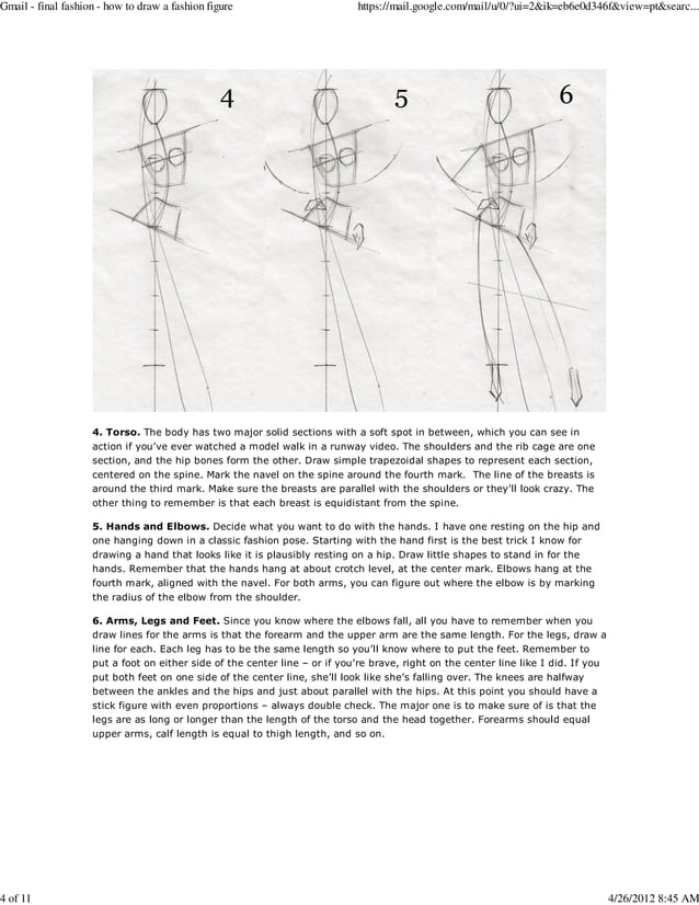 Gmail final fashion - how to draw a fashion figure | PDF