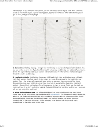 Gmail final fashion - how to draw a fashion figure | PDF