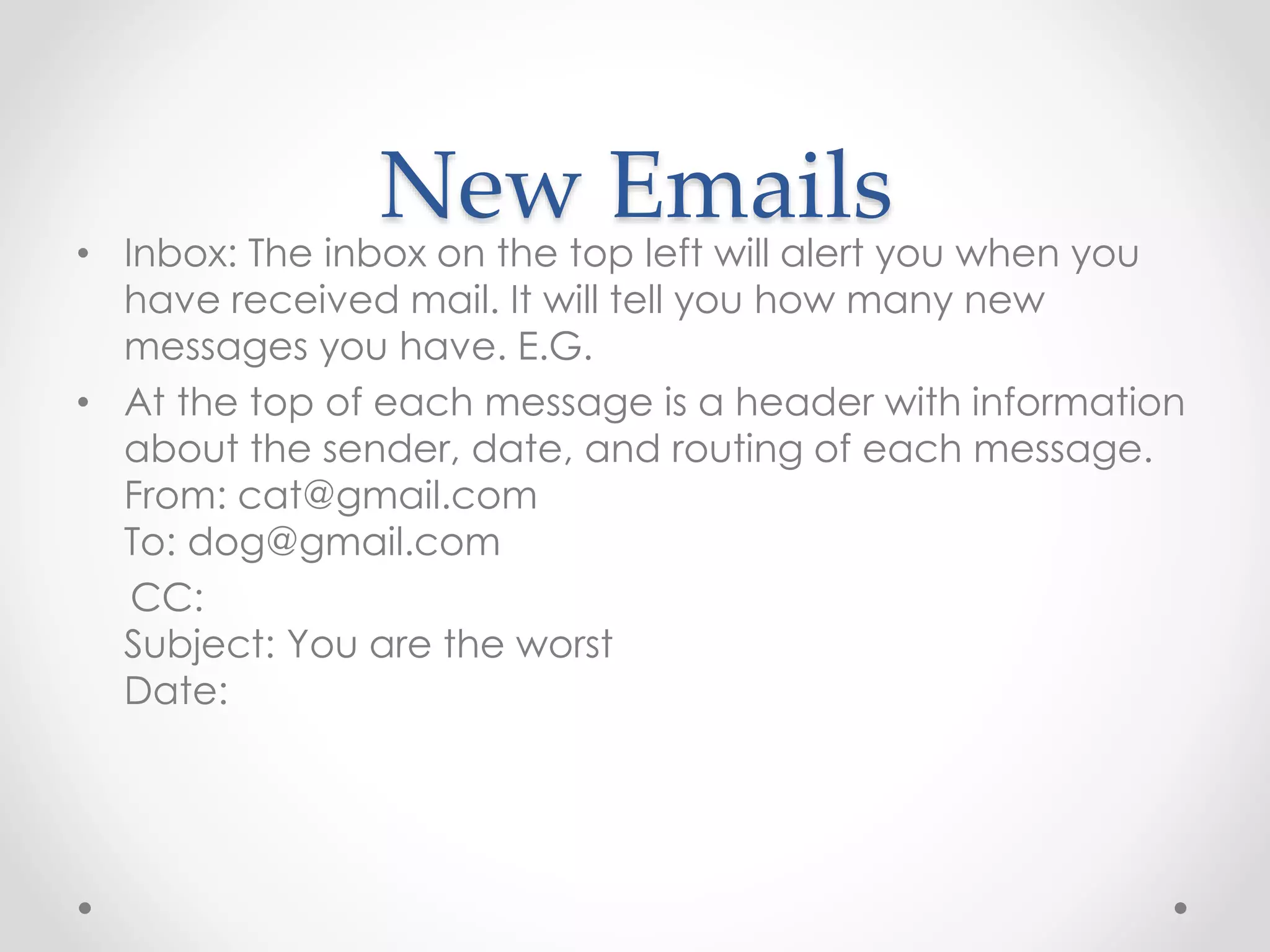 Gmail introduction | PPTX