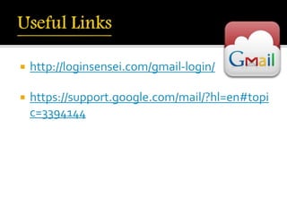 Gmail Login Sign in Help | PPTX