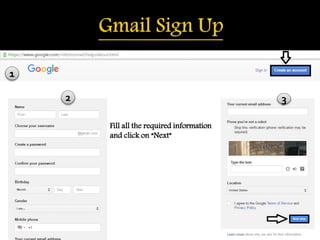 Gmail Login Sign in Help | PPTX