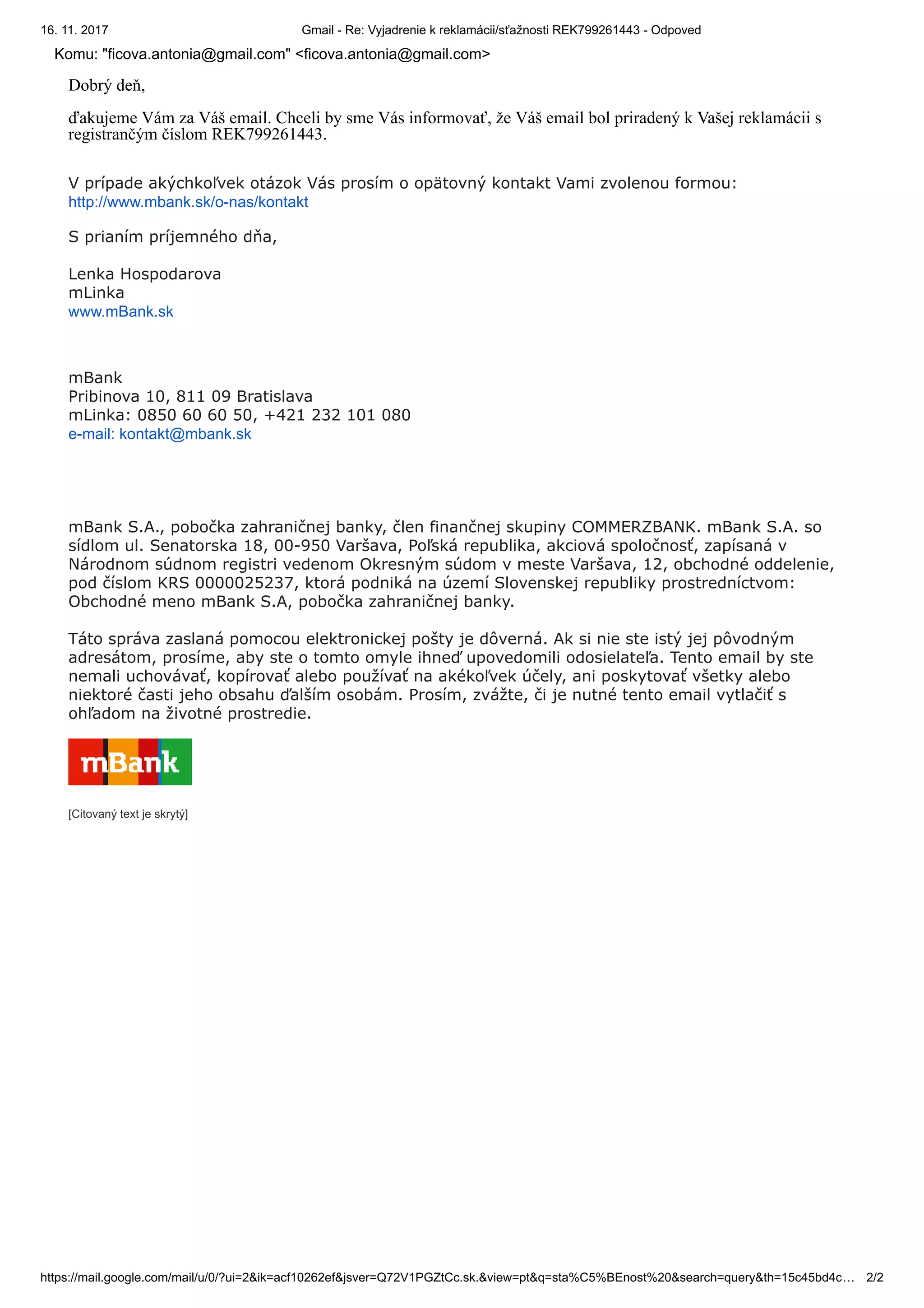 Complaint part I. | PDF