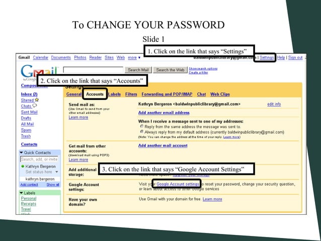 Introduction to Gmail | PPT | Email | Internet