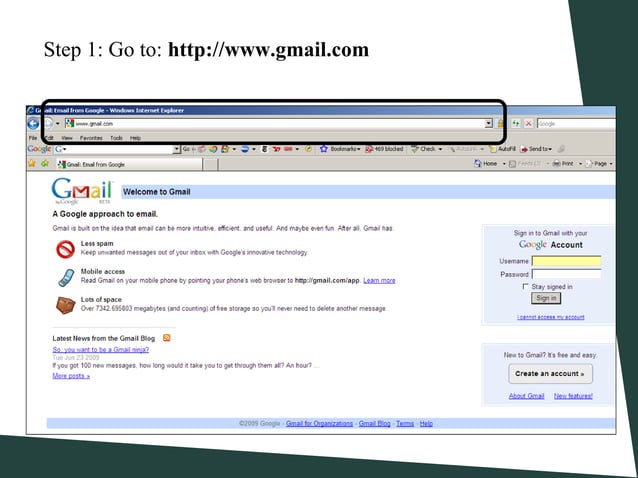 Introduction to Gmail | PPT | Email | Internet