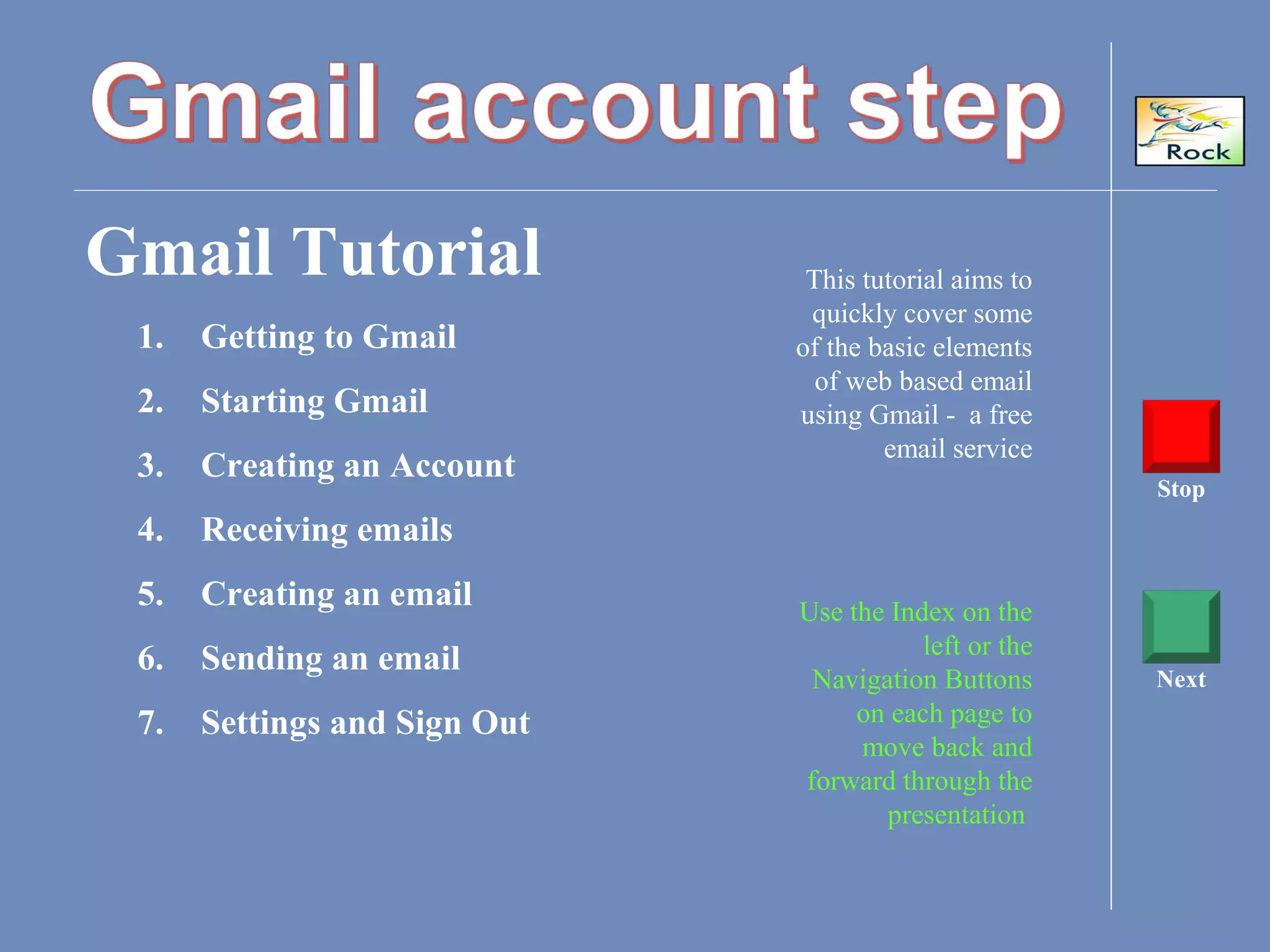 Gmail account step | PPT