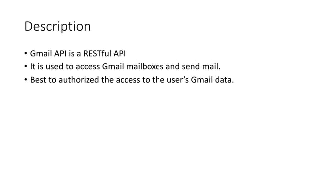 Gmail API | PPT