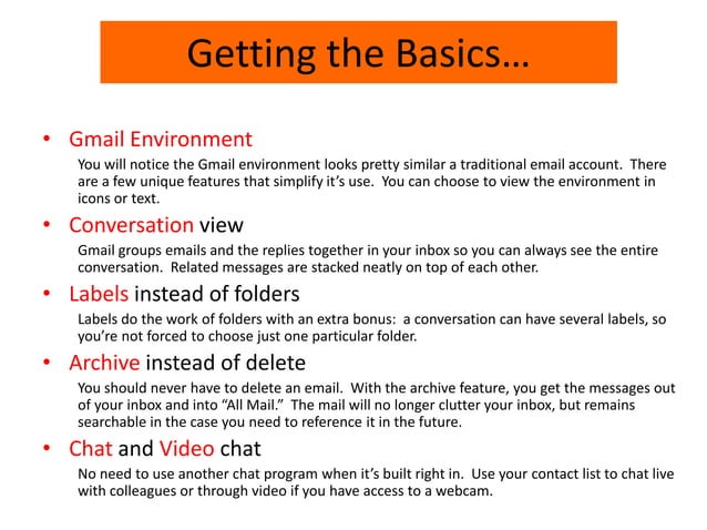 Gmail Basics | PPTX