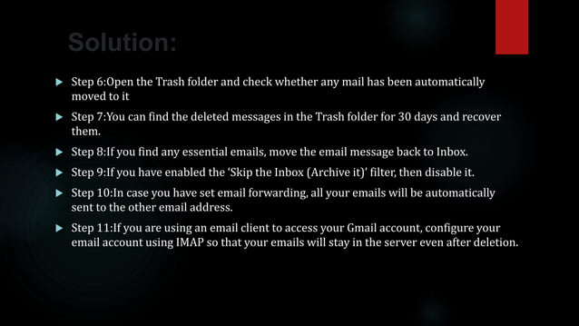 Fix: Gmail Inbox Not Showing All Mail | PPT | Free Download