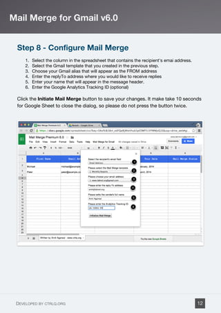 Gmail Mail Merge with Personalized Attachments and Email Tracking | PDF