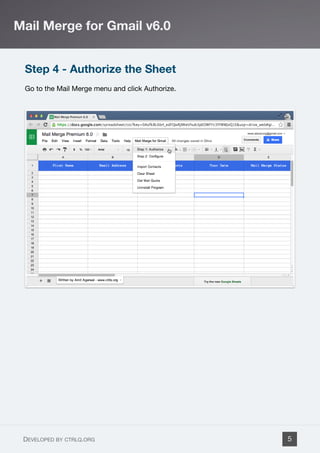 Gmail Mail Merge with Personalized Attachments and Email Tracking | PDF