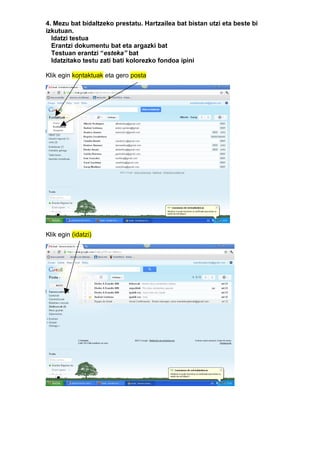 Gmail oinarrizko tutoriala | DOC