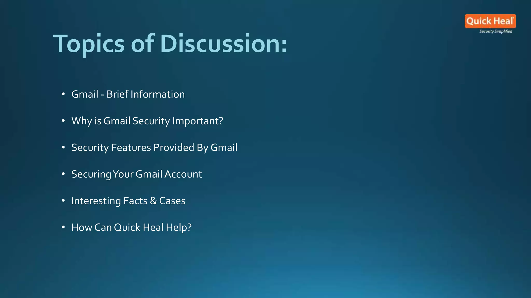 Gmail Security | PPTX