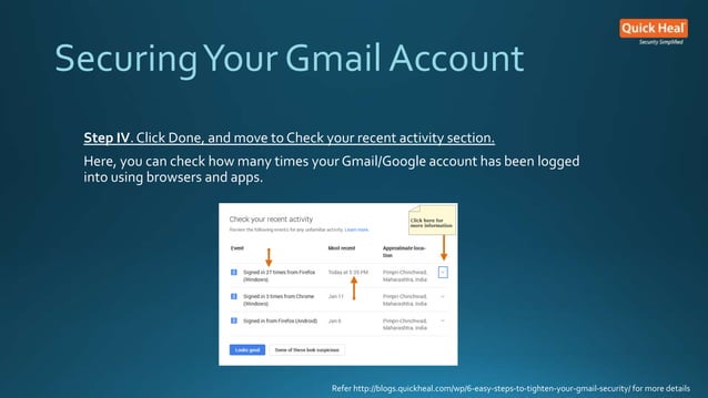 Gmail Security | PPTX | Email | Internet