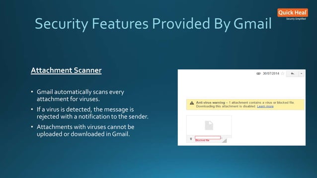 Gmail Security | PPTX | Email | Internet