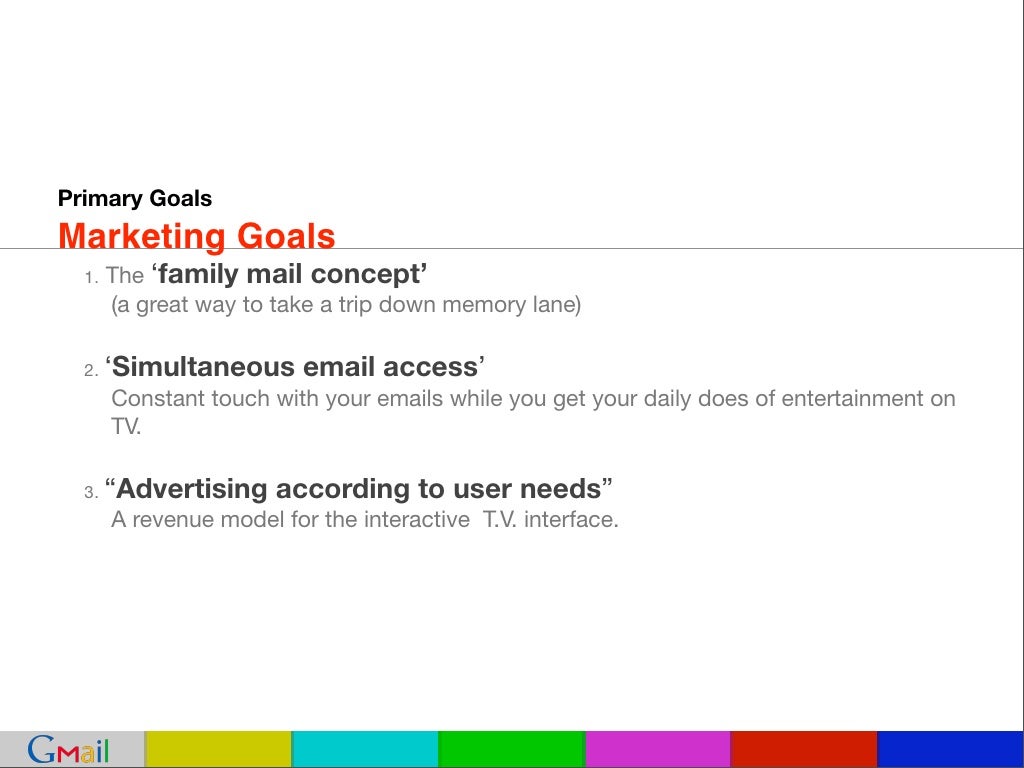 Primary Goals Marketing Goals 1 Primary Goals Marketing Goals 1