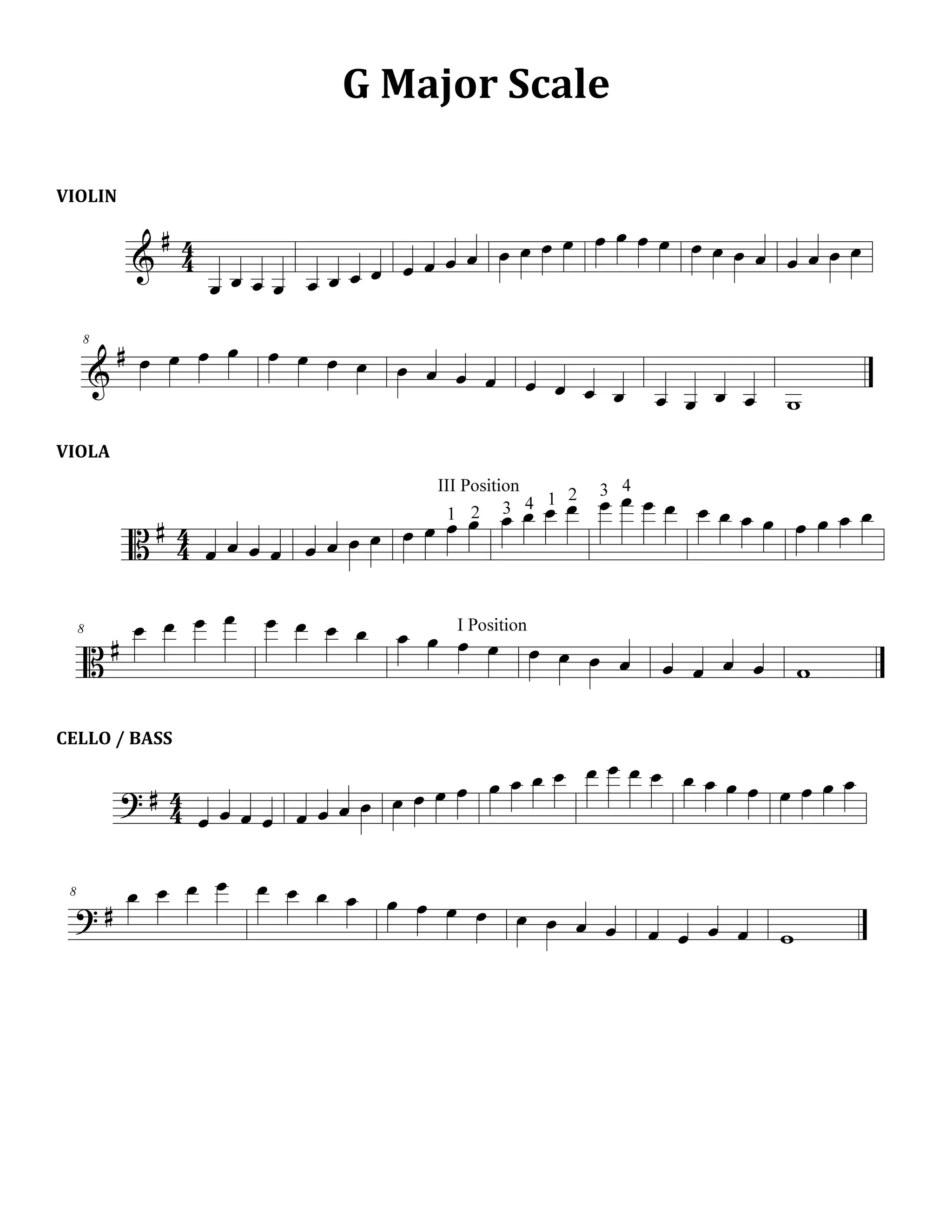G major scale (2 octave) | PDF