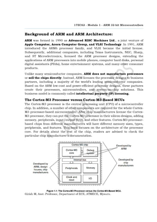 ARM 32 Bit Microcontrollers_Module-1_VTU_17EC62_Notes | PDF