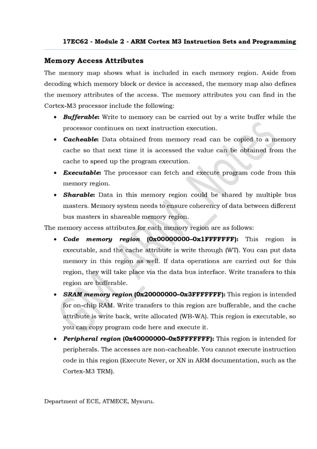 Module 2: Instructons set of ARM Cortex M3 Microcontrollers | PDF | Computing | Technology ...