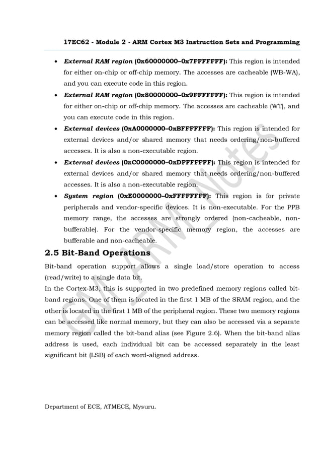 Module 2: Instructons set of ARM Cortex M3 Microcontrollers | PDF | Computing | Technology ...