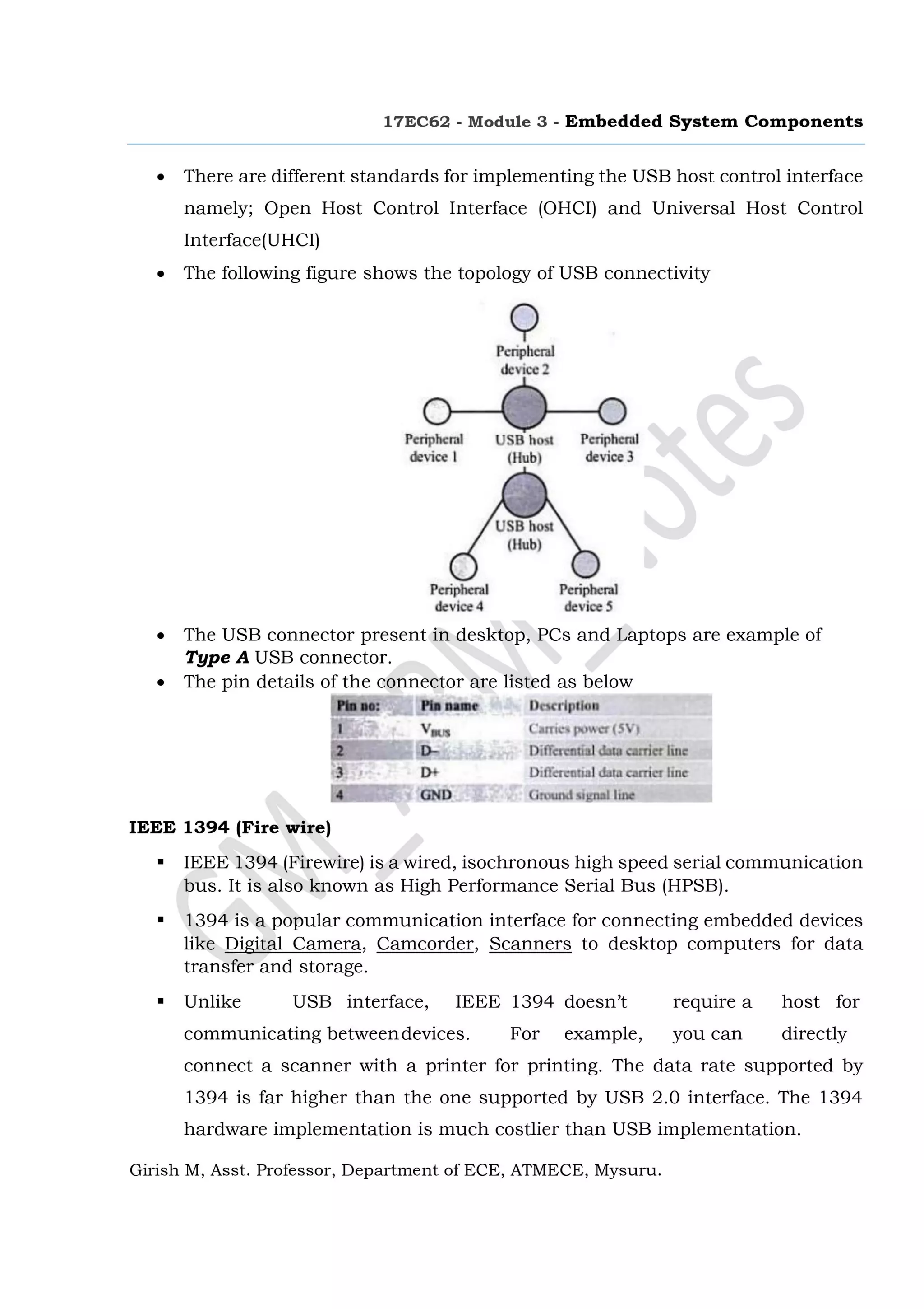 Module 3: Embedded System Components | PDF | Computer Peripherals | Computing