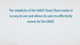 GMAT Cheat Sheet - an Efficient Tool for GMAT Math Review | PPT
