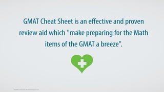 GMAT Cheat Sheet - an Efficient Tool for GMAT Math Review | PPT