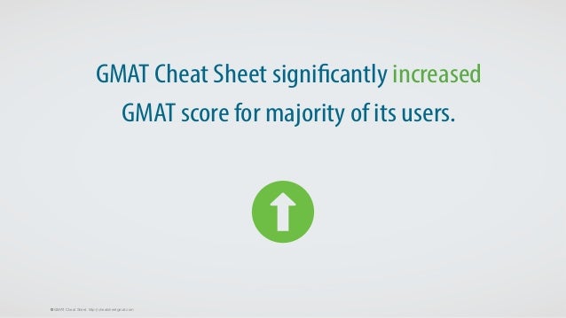 GMAT Cheat Sheet - an Efficient Tool for GMAT Math Review