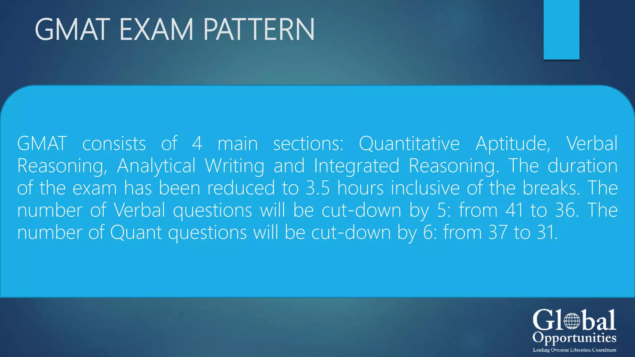GMAT EXAM PATTERN, SYLLABUS & QUESTIONS | PPTX | Standardized Testing ...