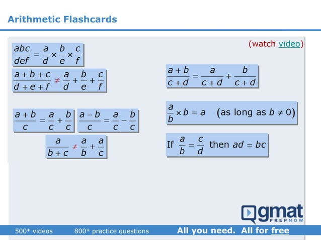 GMAT Math Flashcards | PPT