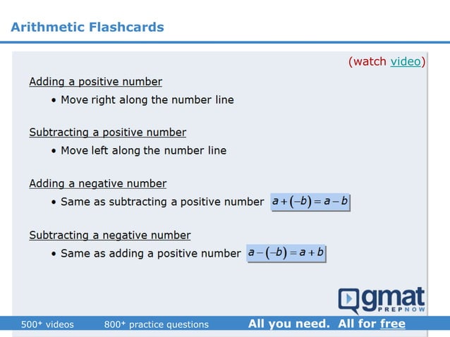 GMAT Math Flashcards | PPT