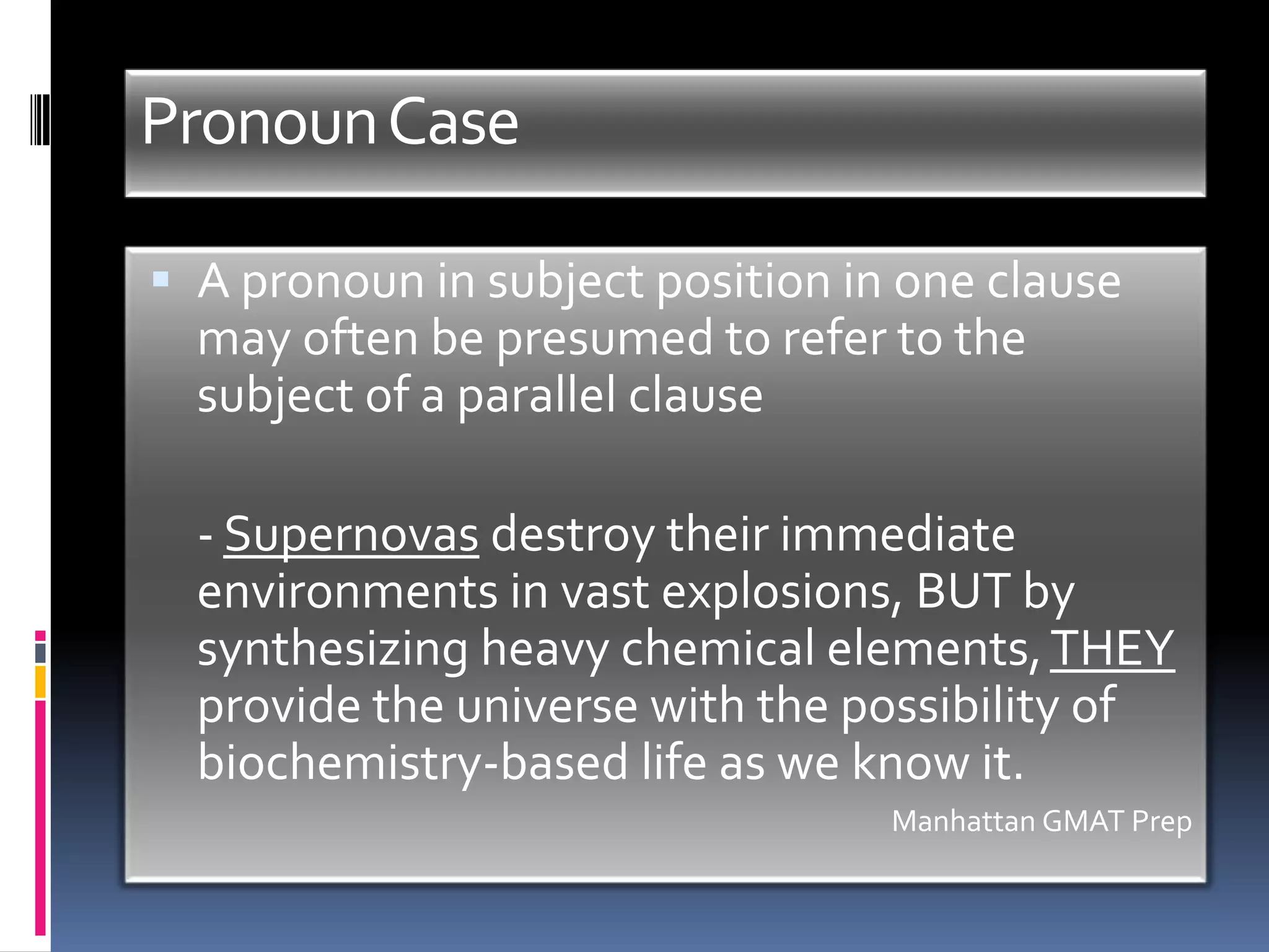 GMAT - Sentence Correction - Pronoun Reference | PPTX