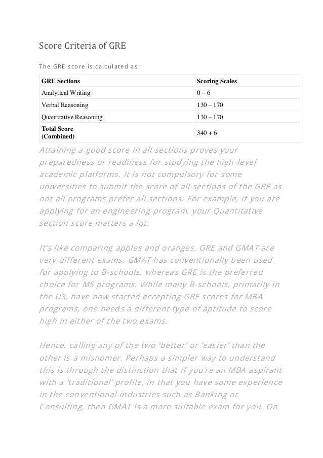 GMAT vs GRE - Which One Is Right for You | PDF