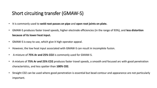Gmaw transfer modes | PPTX