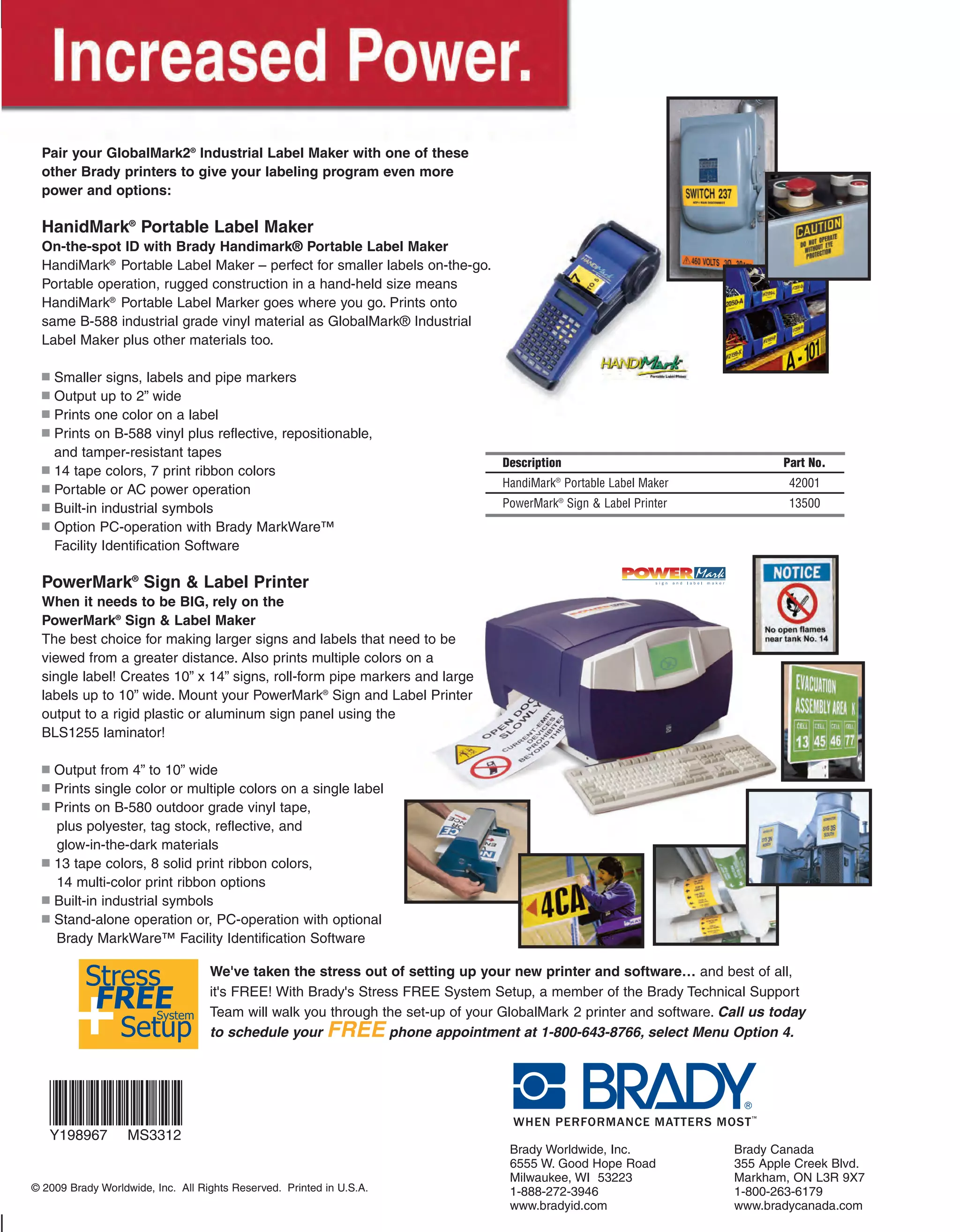 GlobalMark 2 Industrial label Printer Brochure | PDF